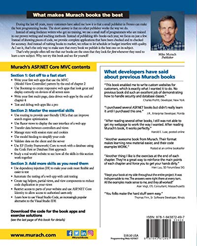Murach's ASP.NET Core MVC | Pricepulse