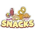 Amazon.com: SignMission Snacks Concession Stand Food Truck Sticker ...