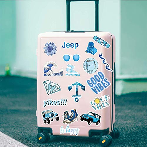 100 Blue VSCO Stickers, Aesthetic Stickers, Cute Stickers, Laptop ...