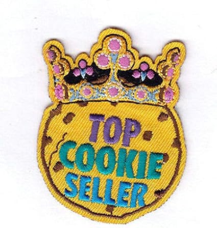 Amazon.com: "TOP COOKIE SELLER" Iron On Patch Cooking Cookies Scouts Boy Girl Cub: Everything Else