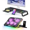 TopMate C12 Laptop Cooling Pad RGB Gaming Notebook Cooler (Purple LED ...