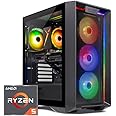 Amazon.com: Skytech Nebula Gaming PC Desktop, Ryzen 5 5500 3.6 GHz (4.2GHz Turbo Boost), NVIDIA ...