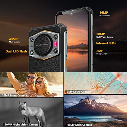OUKITEL WP22 Rugged Smartphone Unlocked, 13+256GB Large Storage Helio ...