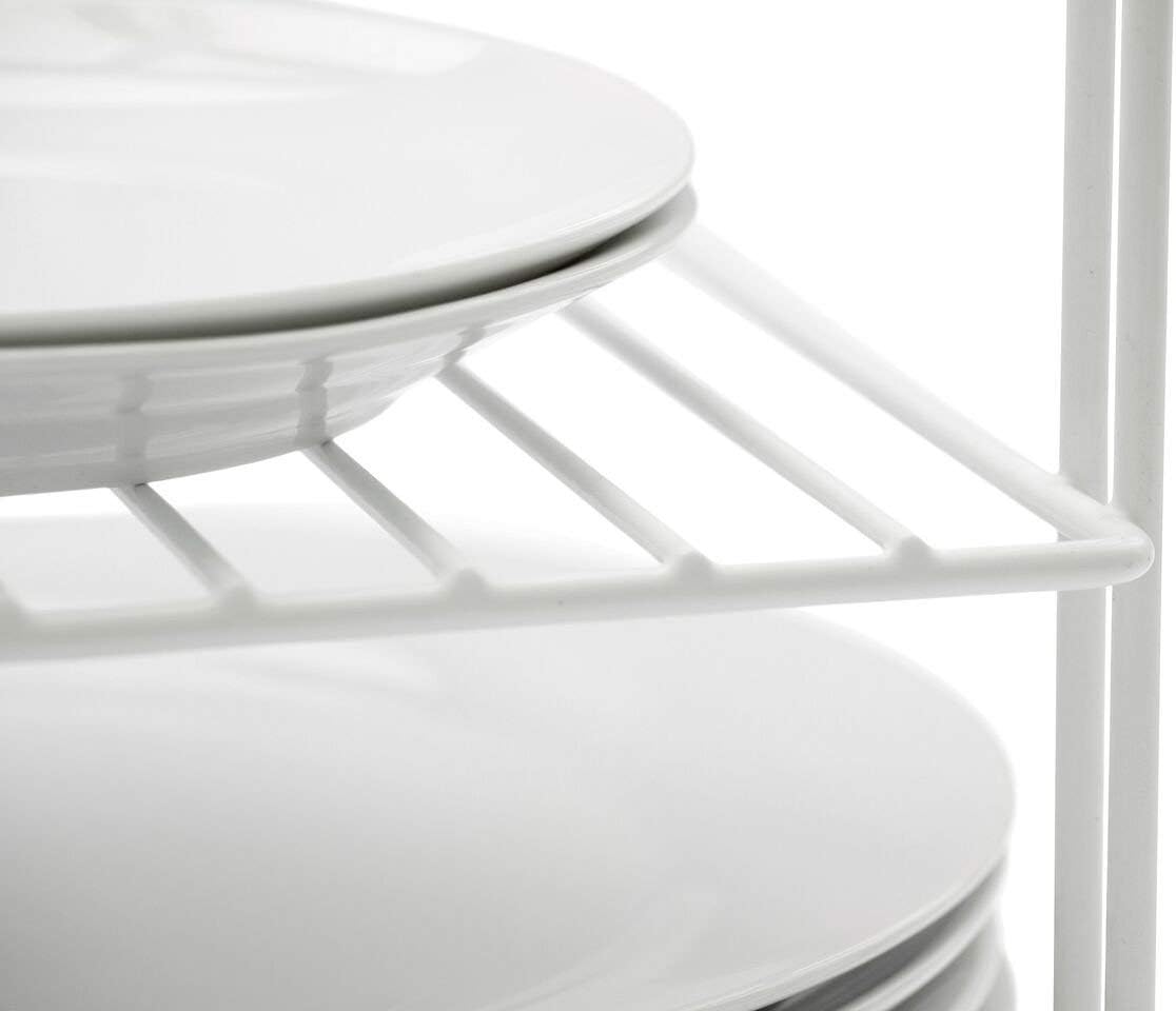 simplywire – Plate Rack – Kitchen Cupboard Organiser – 3 Tier Square ...
