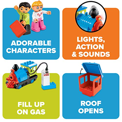 Minmi Motorized Train Set and Tracks Building Blocks - Battery Operated ...