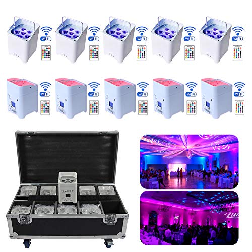 Buy V-Show Wireless Powered-Battery Light 6X18W RGBWA+UV LED Par Light ...
