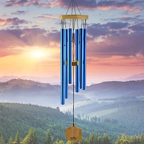UpBlend Outdoors Premium Soothing Wind Chimes for Outside, Deep Tones ...