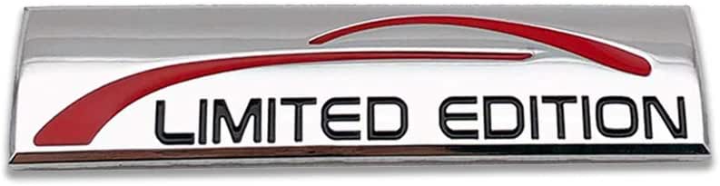Chrome Metal Limited Edition Logo Car Emblem Premium 3D Badge Auto Rear ...