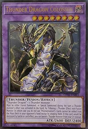 Amazon.com: Thunder Dragon Colossus - OP10-EN001 - Ultimate Rare ...