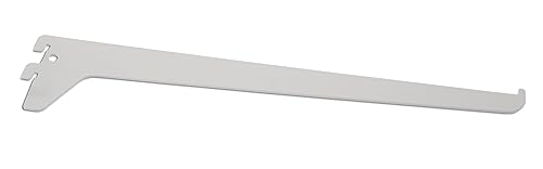 Rubbermaid Single Track System Bracket 12" White Upright Bracket ...