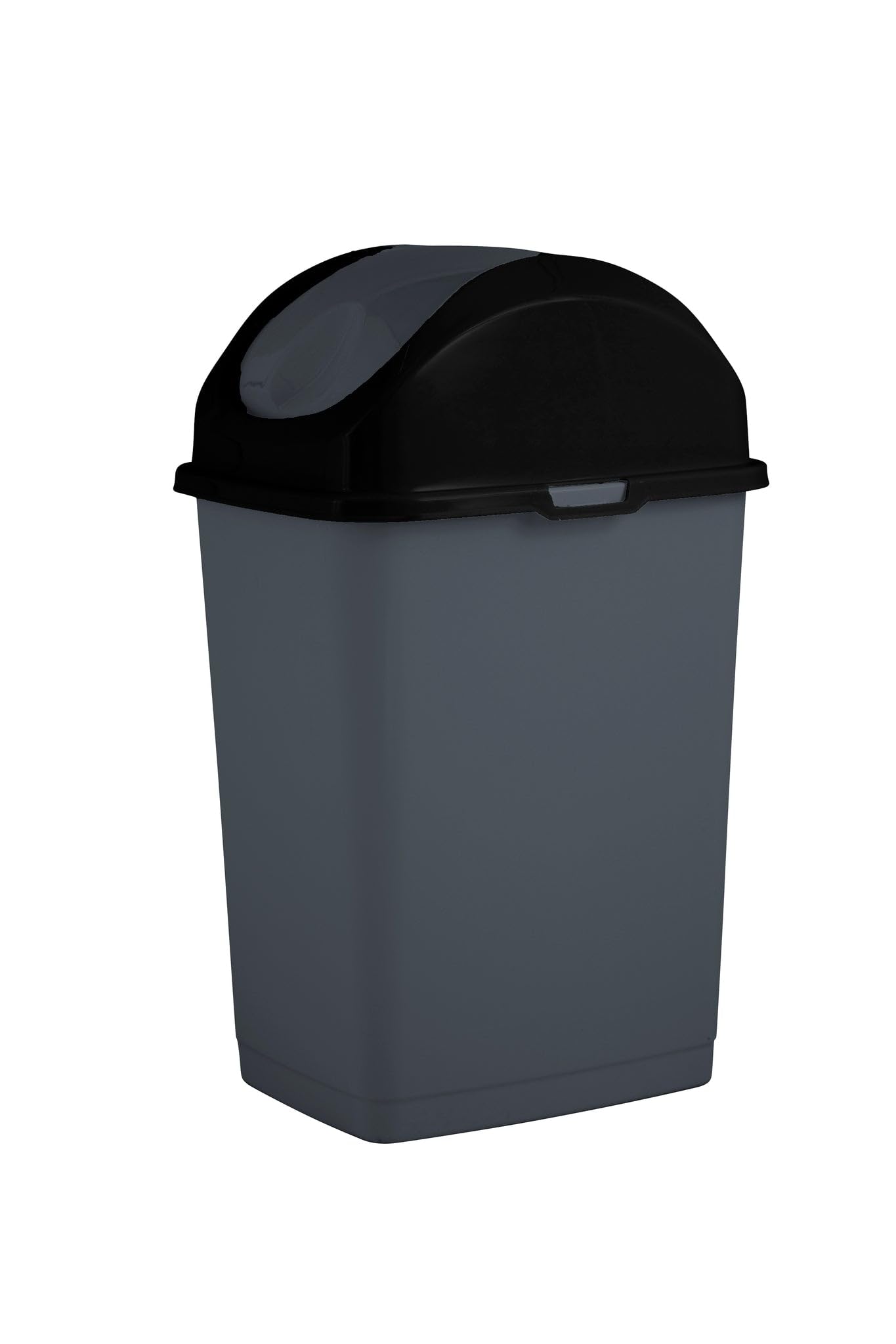 Superio Mini Plastic Trash Can with Swing Top Lid 1.25 Gallon Compact ...