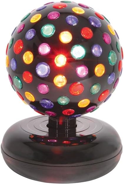 Rotating disco ball, 5 colours, free standing: Amazon.co.uk: Kitchen & Home