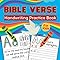Bible Verse Handwriting Practice Book for Kids: Scripture Tracing Pages ...