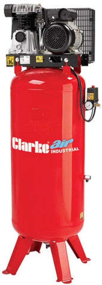 Latest CLARKE VERTICAL AIR COMPRESSOR 3 Phase 400Volt 5.5 HP 23 CFM 150 ...