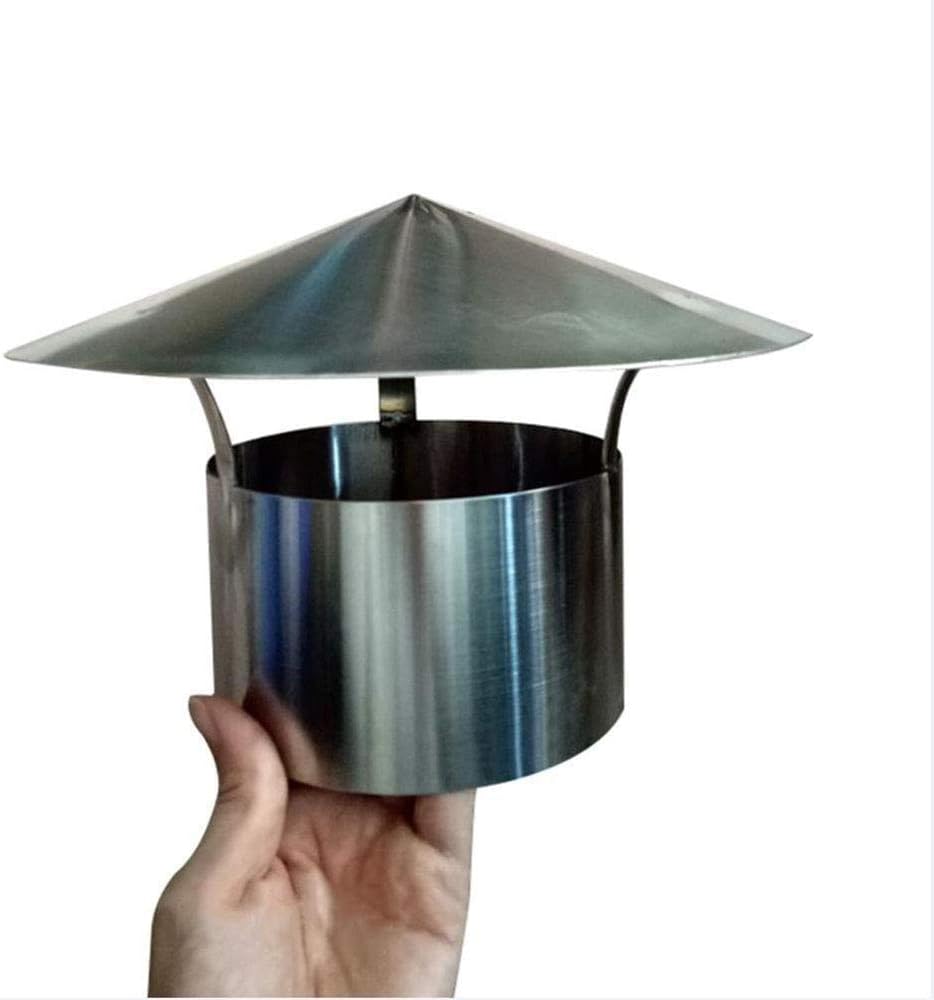 Stainless Steel Chimney Cowl Cap, Anti Downdraught Bird Guard Top ...
