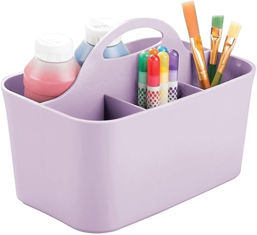 mDesign Art Supplies Organiser – Practical Plastic Arts and Crafts ...