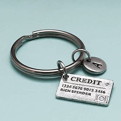 Amazon.com: Credit card keychain, credit card charm, credit keychain ...