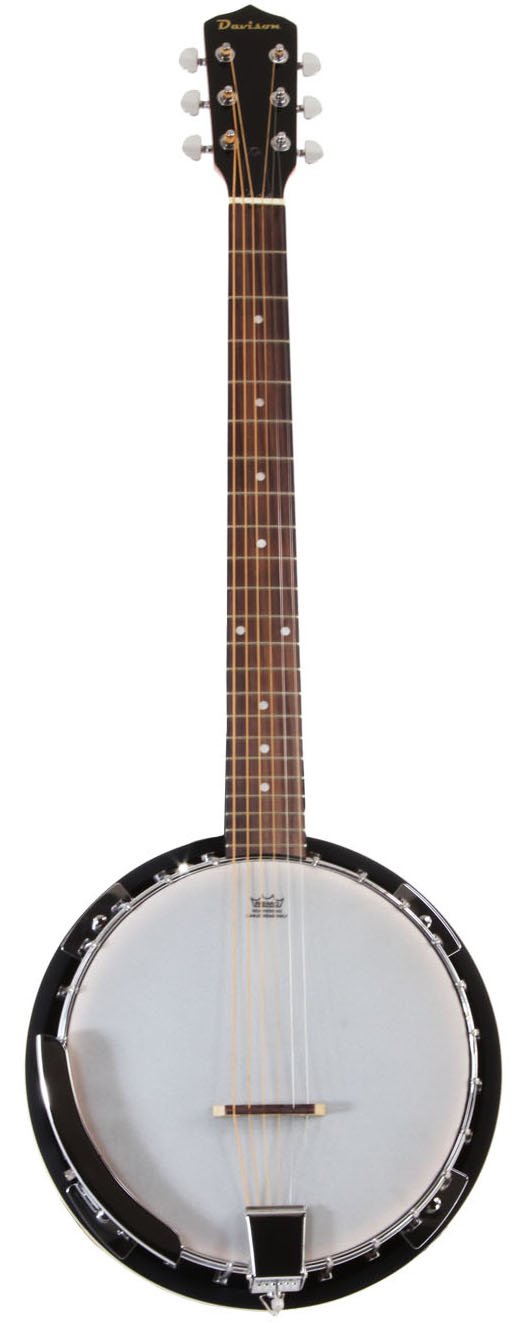 6 String Banjo Guitar With Closed Back Resonator And 24 Brackets | eBay