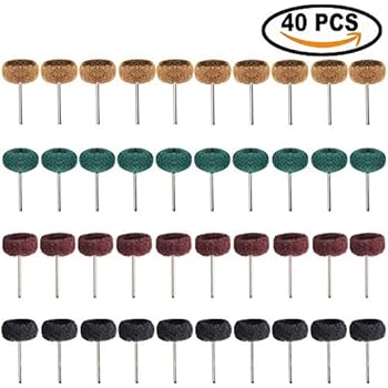 18pc Diamond-in-Rubber Emery Polishing Bit Set - Fits Dremel - Metal ...