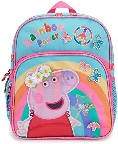 Peppa Pig Glitter Floating Confetti Backpack for Girls, Pre-school ...