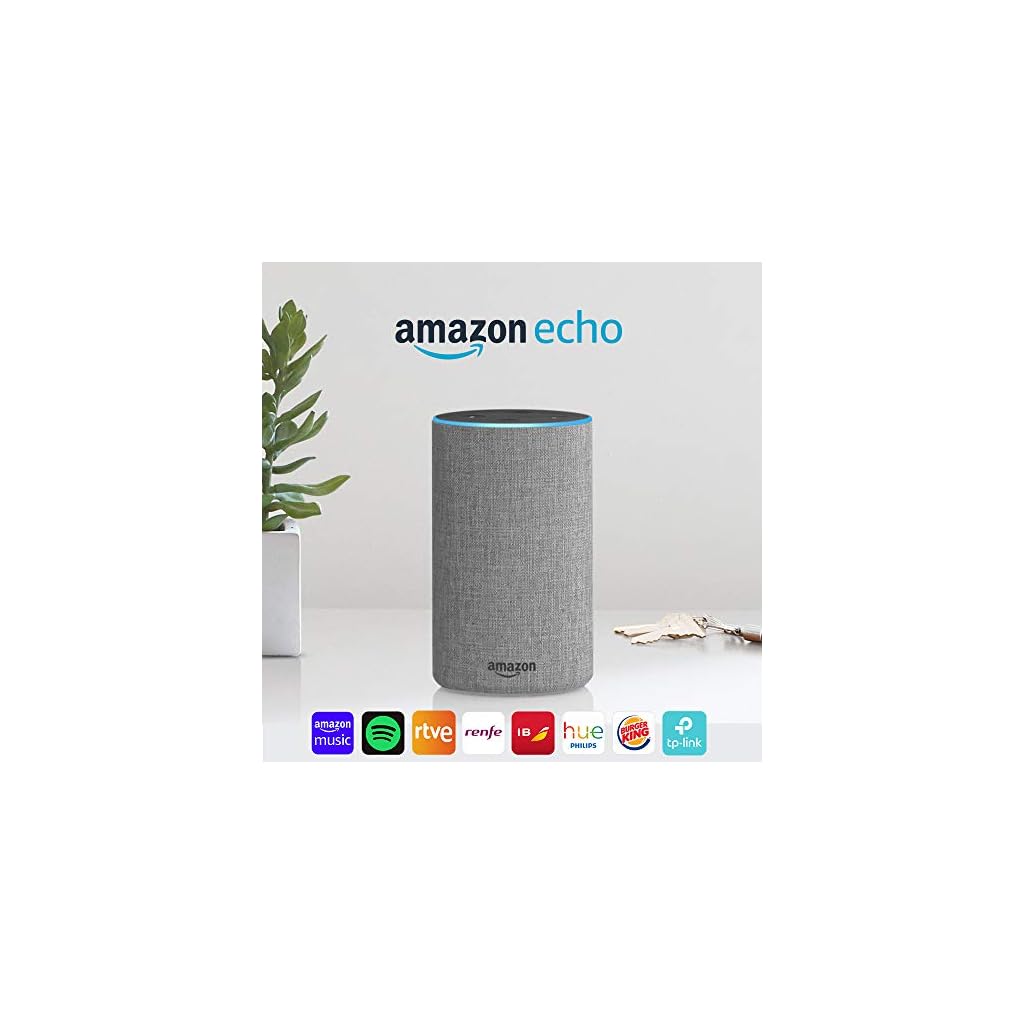 Amazon-Echo-2-generation-smart-speaker-with-Alexa-dark-gray-fabric ...