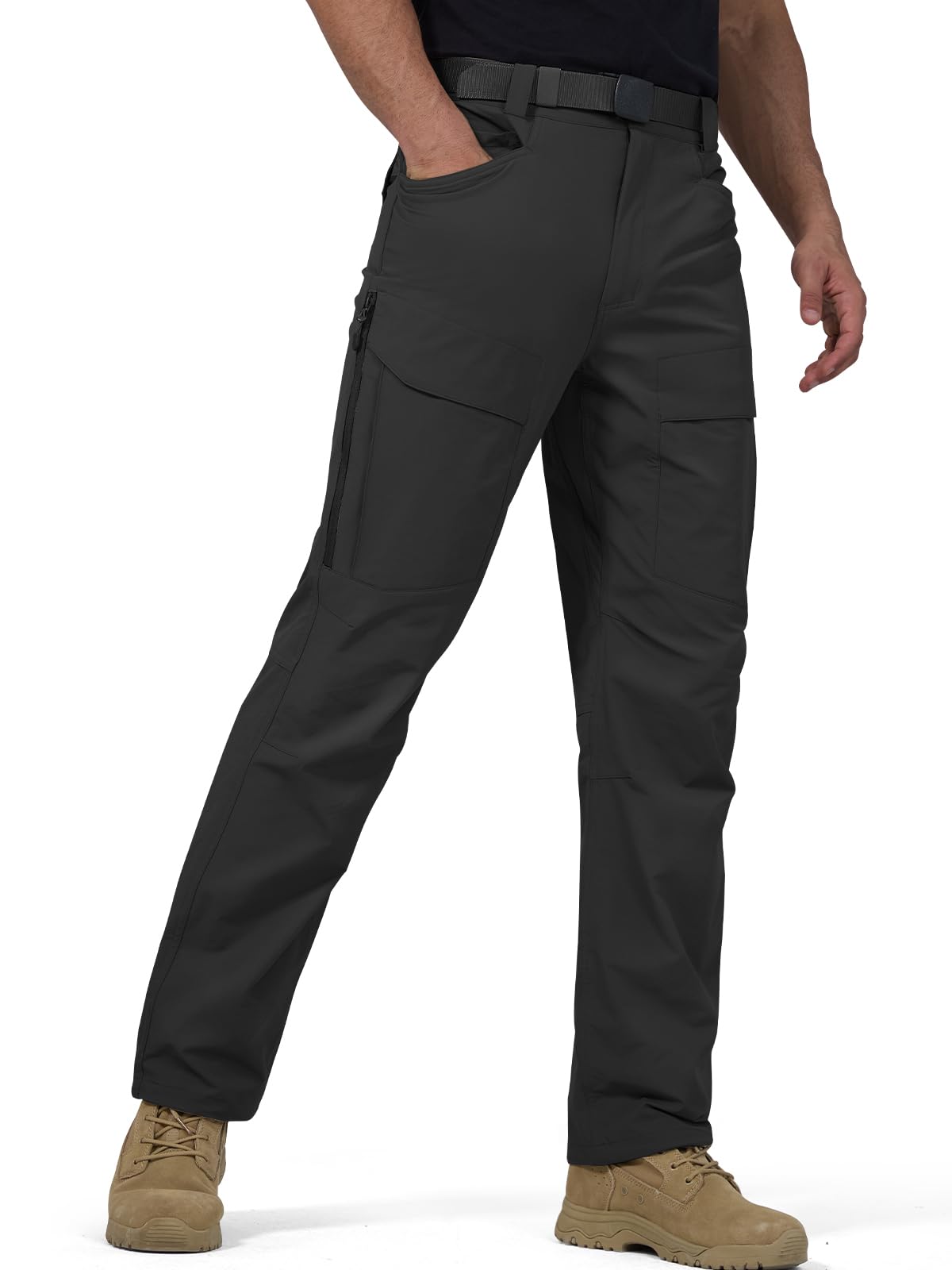 FREE SOLDIER Men's Hiking Pants Water Resistant Quick Dry Lightweight ...