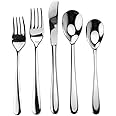 Amazon.com | Splendide Dublin 45-Piece Flatware Set: Silverware ...