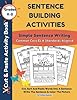 Cut And Paste Activity Book For Kids: Sentence Building Activities ...