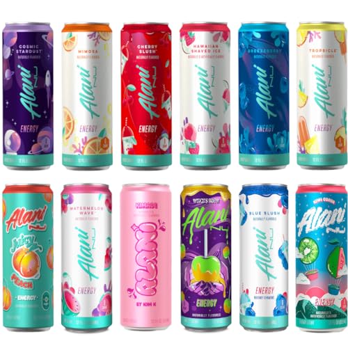 Alani Nu Energy Drink Assorted Variety Pack - 12 Fl Oz (12 Pack) in Bahrain | Whizz Energy Drinks