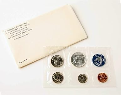 1965 P U.S. Mint - 5 Coin Uncirculated Set with Original Government ...