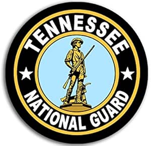 Amazon.com: American Vinyl Round Tennessee National Guard Seal Sticker ...