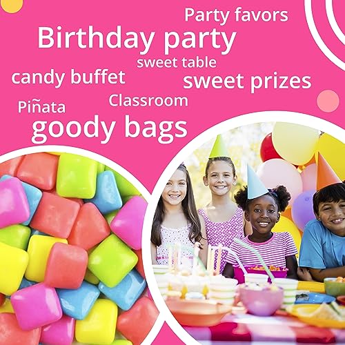 Chiclet Gum Tabs - Fun In The Sun Assorted Colors - Tropical Fruits Flavors Chewing Gums ...