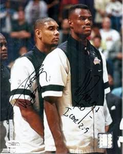 Tim Duncan Signed Photo - & David Robinson 8x10 G86212 - JSA Certified ...