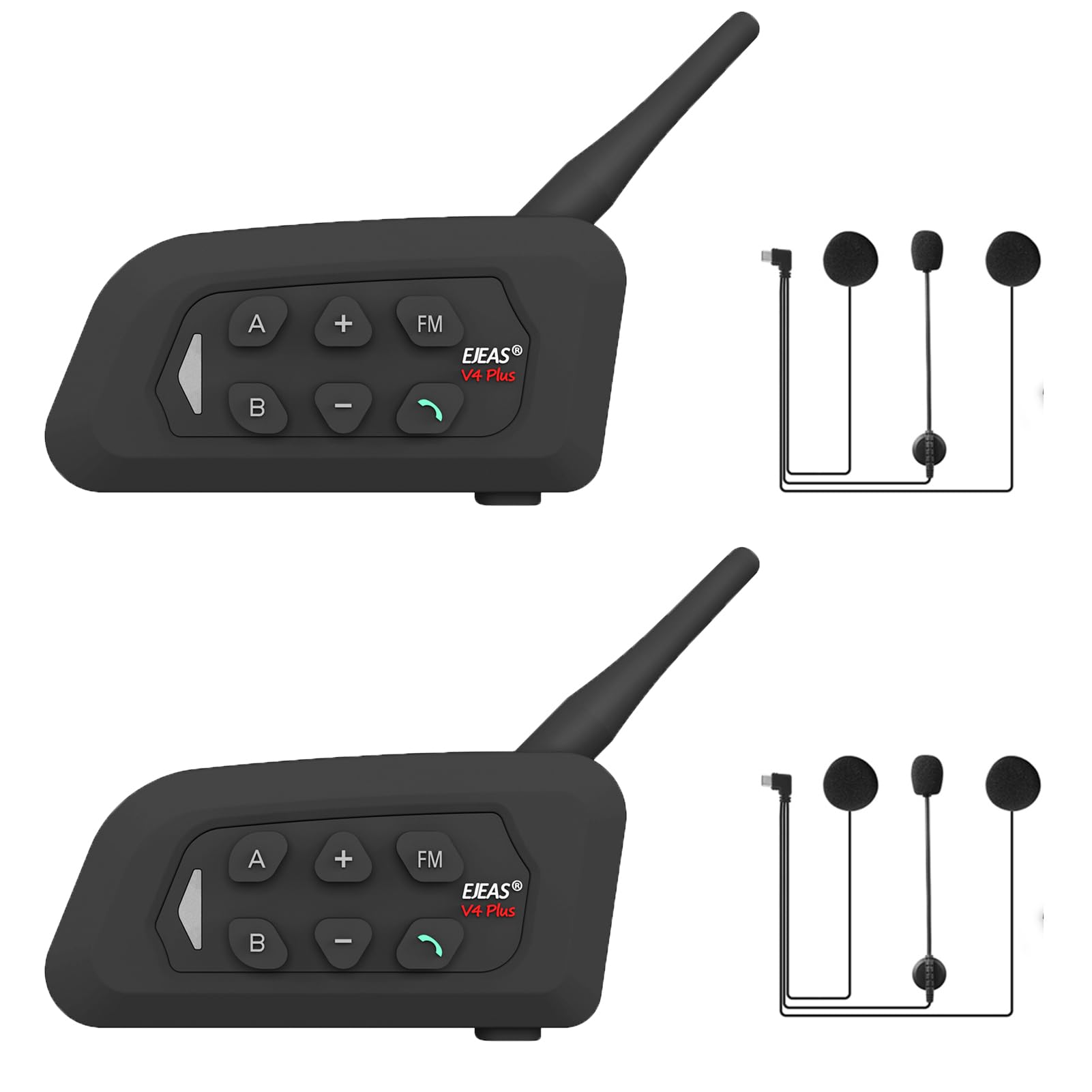 Mua MIMIRACLE V4 Plus Motorcycle Helmet Bluetooth Intercom Headset, Up ...