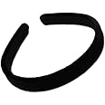 Amazon.com : Black Velvet Feel Alice Hair Band Headband 1.5cm (0.6 ...