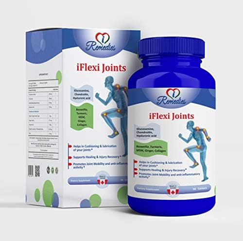 iRemedies i Flexi Joints, Glucosamine, Chondroitin, MSM, Hyaluronic ...