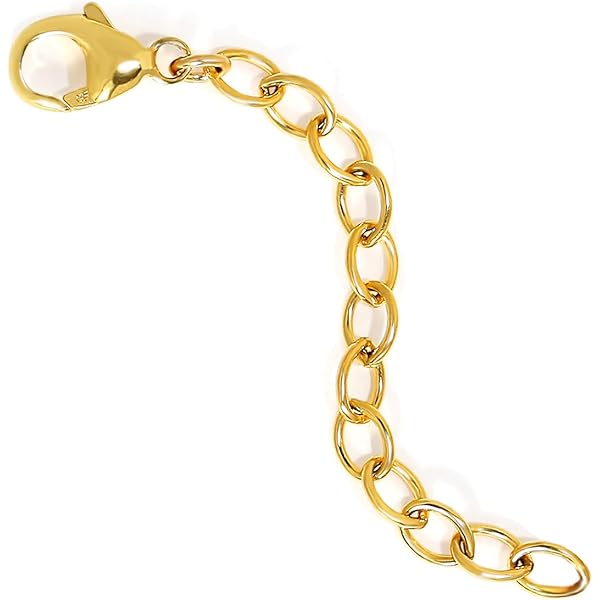 14 Karat Gold Chains For Women 1mm Thin Solid 14K Gold Extender Safety ...