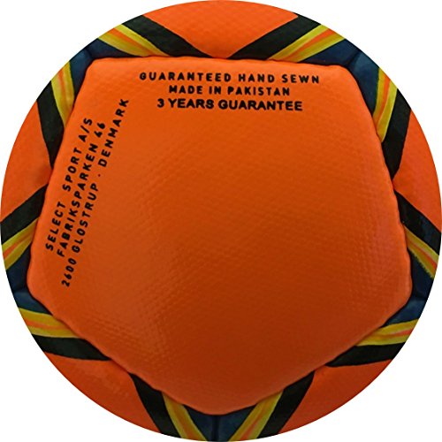 Select Sport America Brillant Super Soccer Ball, Orange, Size 5 ...