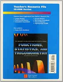 Amazon.com: Functions, Statistics, and Trigonometry: Integrated ...