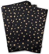 Amazon.com: 30 Sheets Black Gold Polka Dot Tissue Paper Bulk,20" x 28 ...