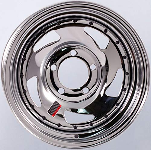 14 x 6 Chrome Blade Trailer Wheel 5 on 4.50 - Car Crazy | Car Crazy