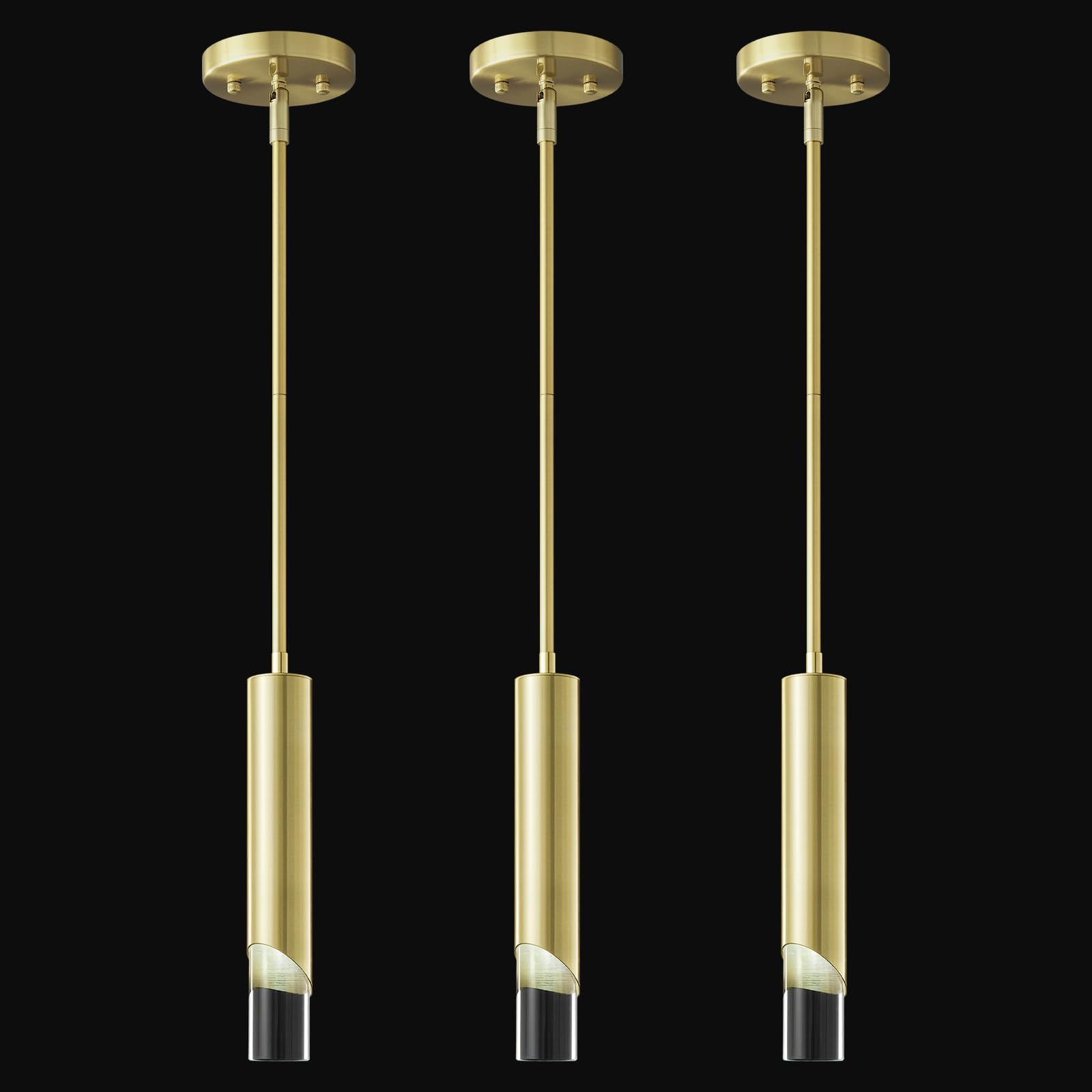 LIANGMH Modern Pendent Lights Kitchen Island, Gold Mini Pendant Light ...