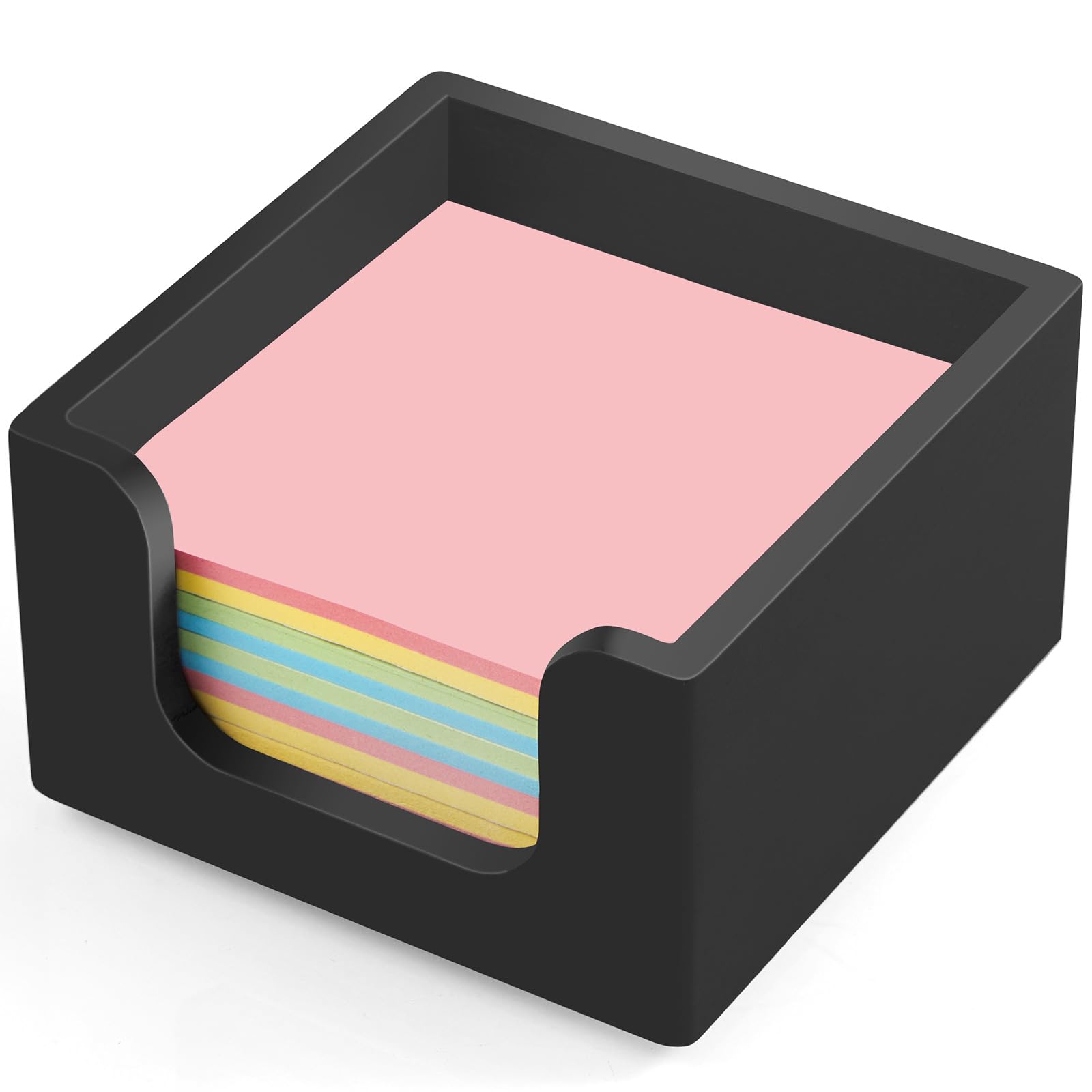 Wood Sticky Note Holder, Post It Note Dispenser for Office Desk ...