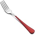 Amazon.com: Onlycooker Red Dinner Fork, 18/0 Red handle Stainless Steel ...