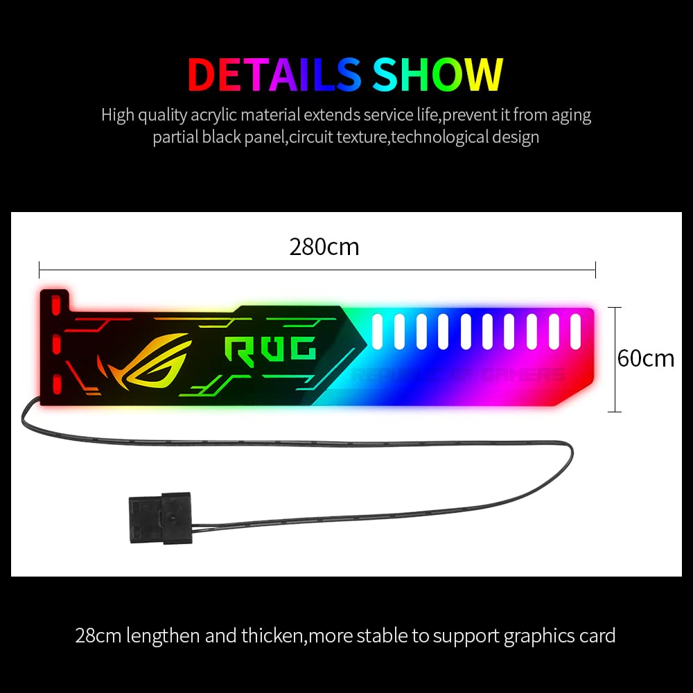 Mua BUZHI RGB25 RGB Graphics Card Stand Graphics Card Support with RGB ...