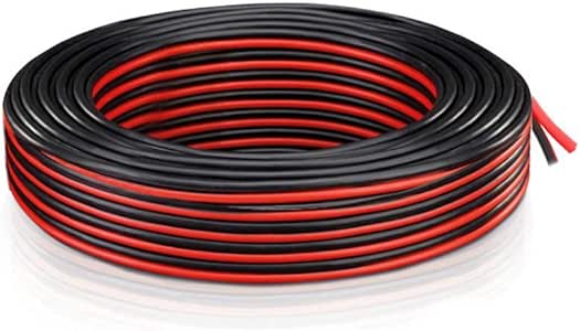 Amazon.com: 18 Gauge AWG 2 Conductor Electrical wire - 70 ft Red and ...
