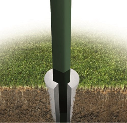 Silverback 54" In-Ground Height Adjustable Basketball System with ...