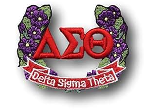 Amazon.com: Delta Sigma Theta Flower Emblem Patch 2 1/4" (Red): Arts ...