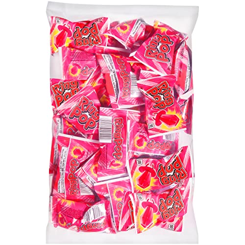 Ring Pop Colorfest Pink Strawberry holiday Candy - 30 Count Bulk ...