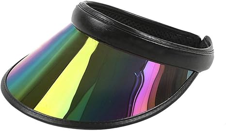 Maxrise Sun Visor Hat Hologram Wide Brim UV Protection Sports Headband ...
